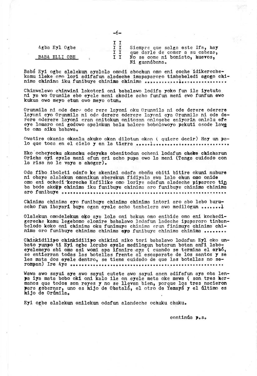 El Dice Ifa de Pedro Arango, papel – AsheExpress